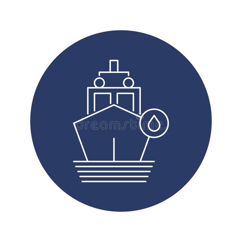 Oil, Petrol, Ship, Oil Transport Ship Icon Stock Vector - Illustration ...