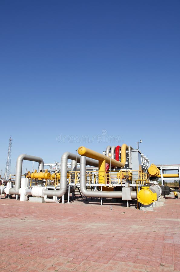 Oil pipeline stock photo. Image of machine, piping, factory - 48936518