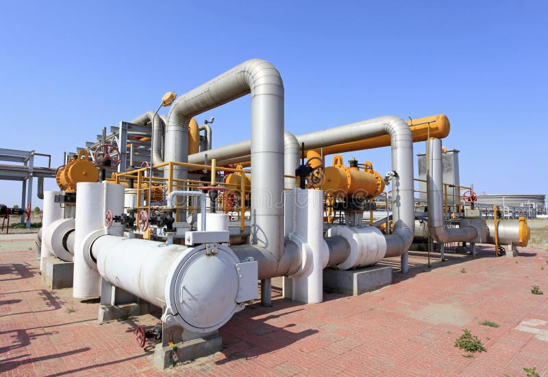 Oil pipeline stock photo. Image of equipment, tube, outdoor - 41446622