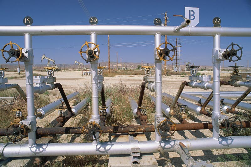 Oil pipes stock image. Image of valve, industry, industrial - 23161853