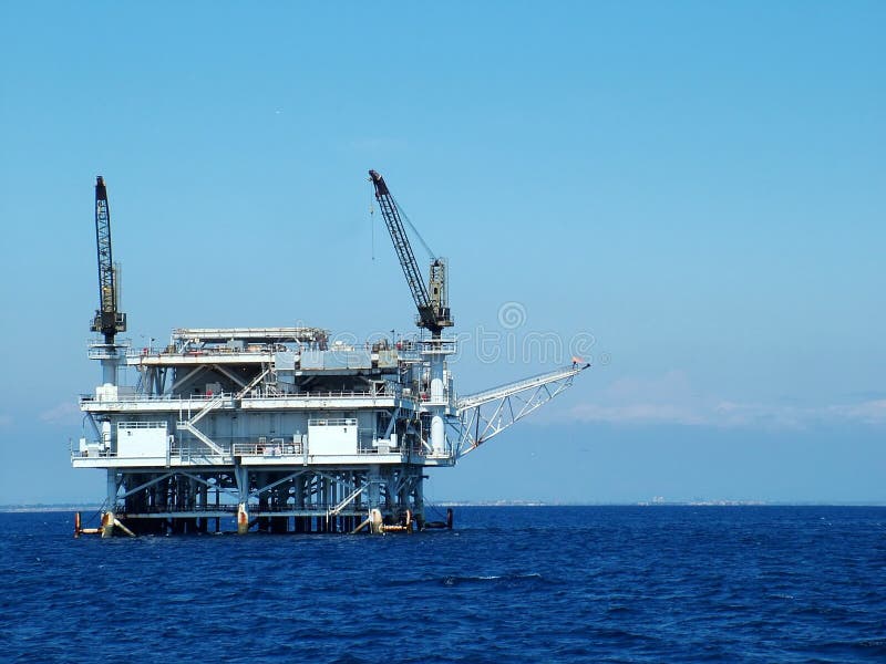 Oil Platform stock image. Image of platform, drill, ocean - 1074733