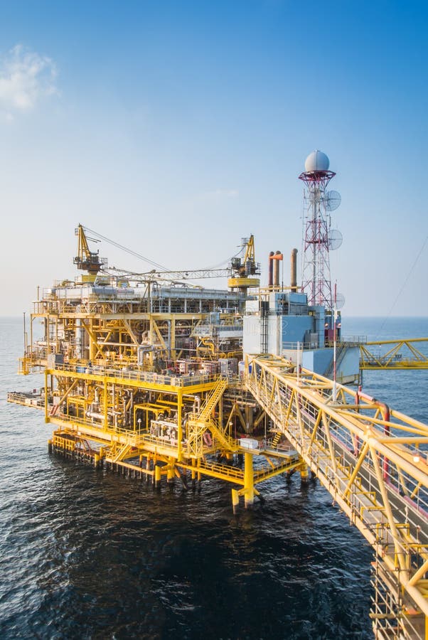 Oil Platform stock image. Image of platform, canada, offshore - 64689389