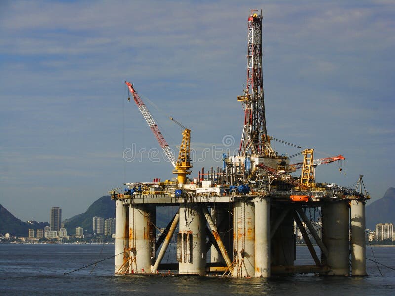 Oil Platform stock image. Image of ocean, platform, energy - 4286783
