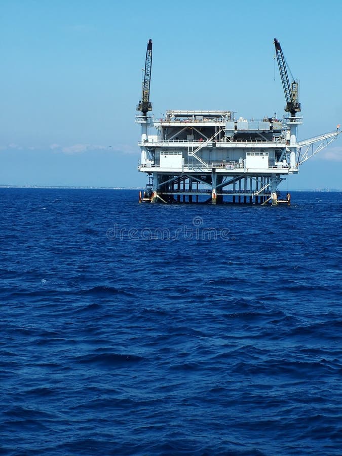 Oil Platform Close Up 2 stock photo. Image of bridge, future - 1074736