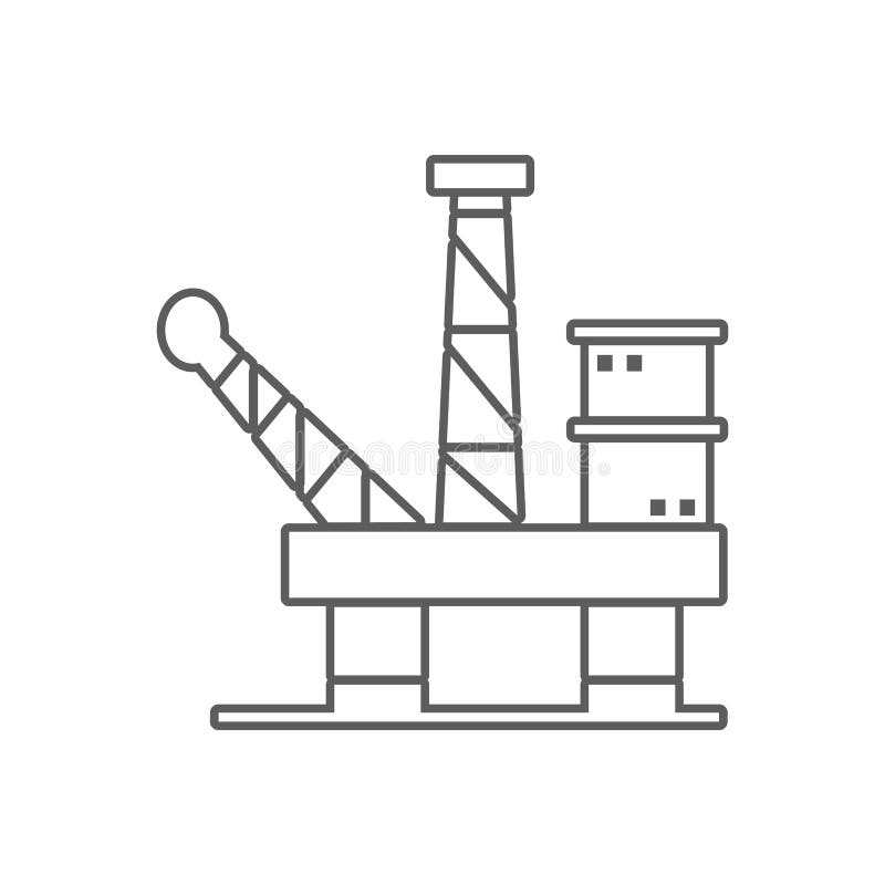 Oil Platform Icon. Element of Oil for Mobile Concept and Web Apps Icon ...