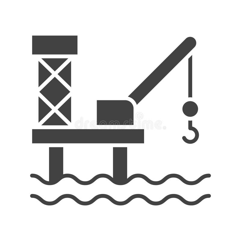Oil Platform Icon Vector Image Stock Vector Illustration Of Symbol Drilling 280330688