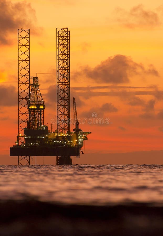 Oil platform stock image. Image of drilling, economy - 66234355