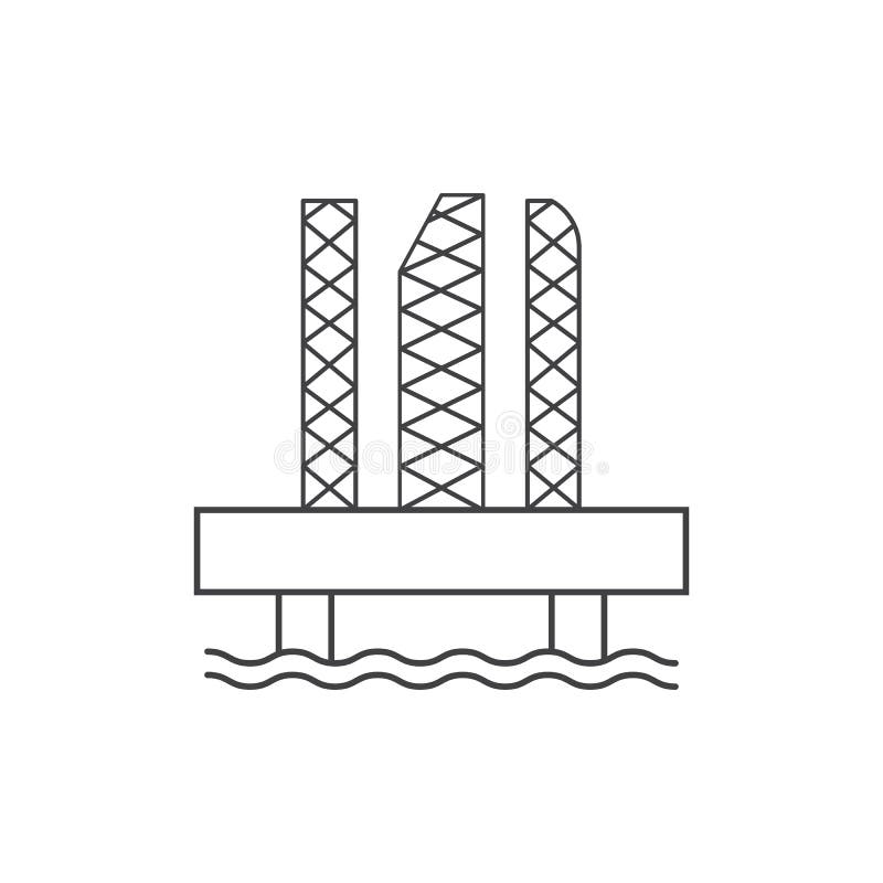 Outline Platform Vector Icon. Isolated Black Simple Line Element ...