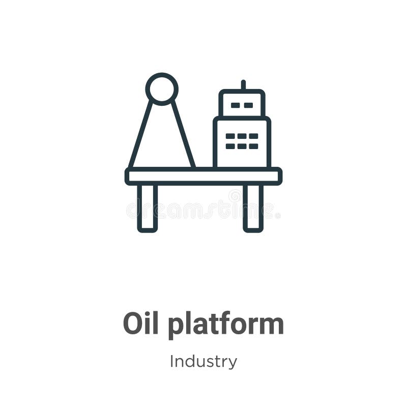 Platform Outline Vector Icon. Thin Line Black Platform Icon, Flat ...