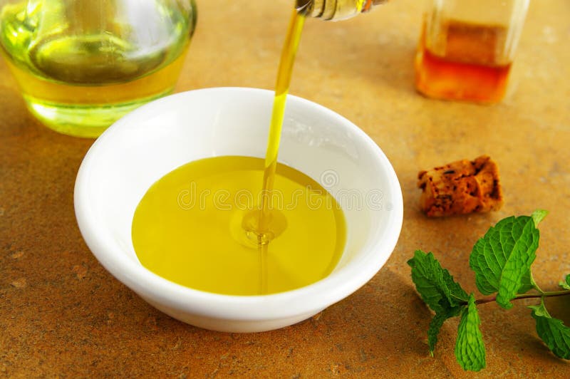 Oil pour stock image. Image of beneficial, nutrition, healthy - 8494133