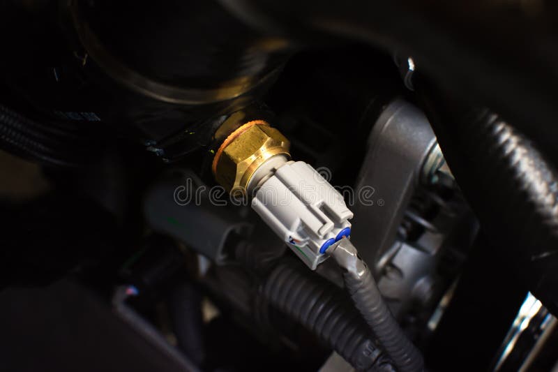 Oil Pressure Sensor or Switch of Car Engine Stock Image - Image of ...
