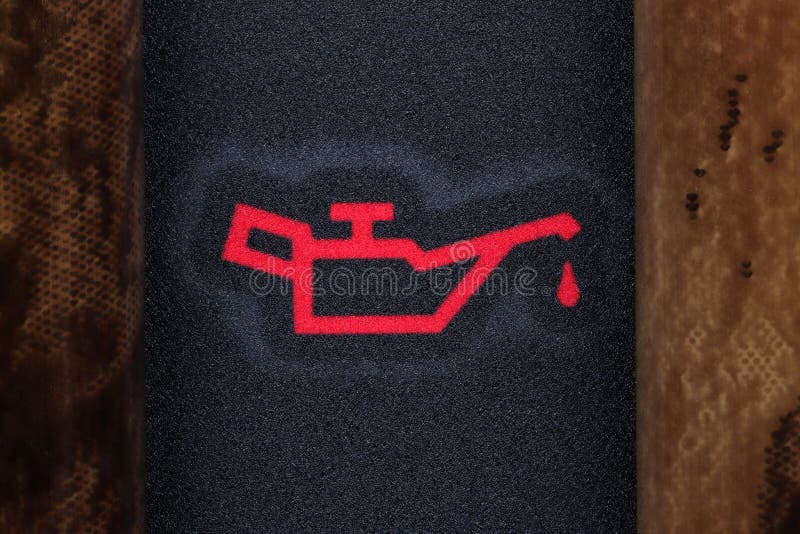 Oil pressure warning light stock image. Image of defect - 246505835