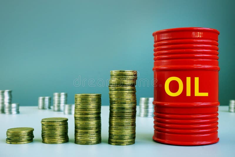 Oil prices rise. stock photo. Image of graph, concept - 92574418