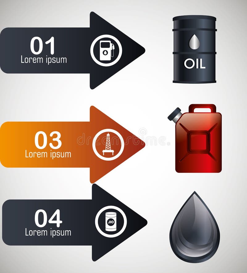Oil Prices Infographic Design Stock Vector - Illustration of business ...