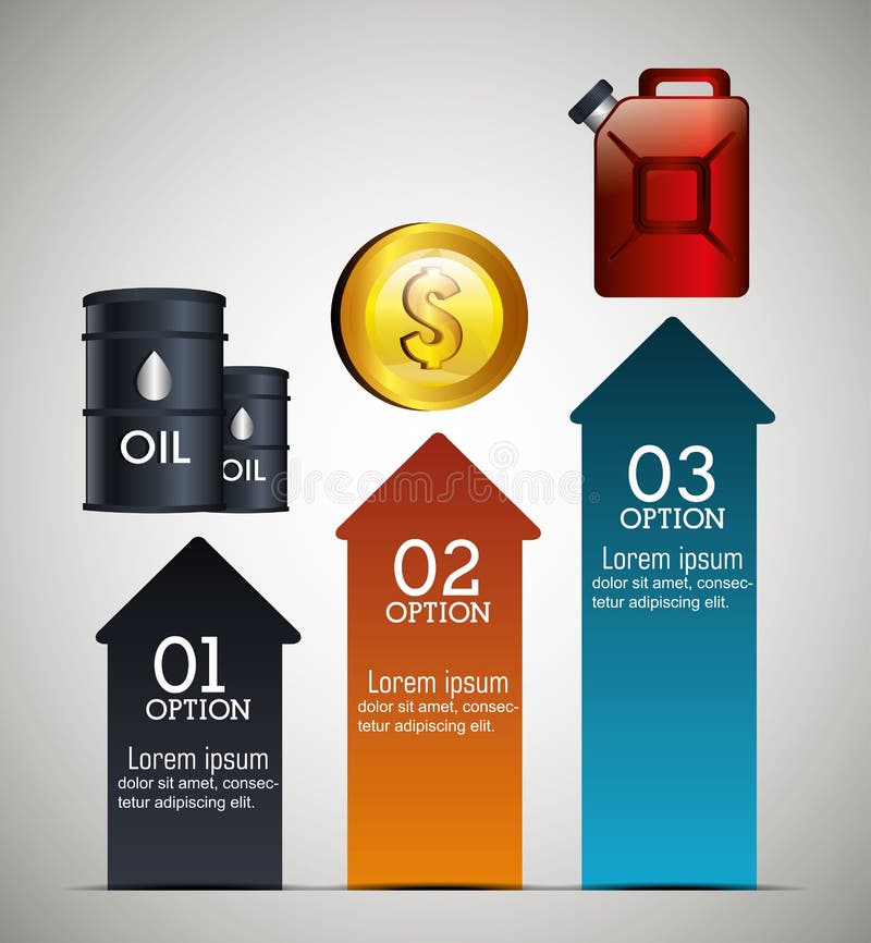 Oil Prices Infographic Design Stock Vector - Illustration of industry ...