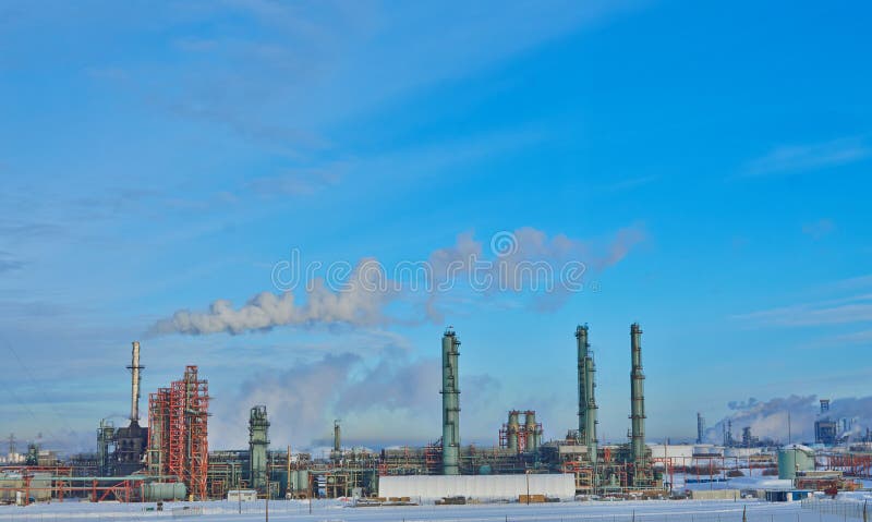 Oil processing plant stock image. Image of building, industry - 28423819