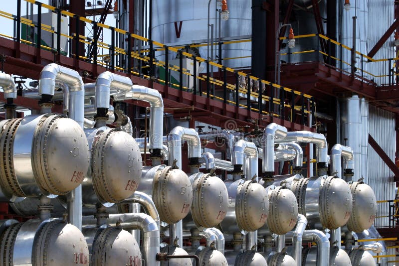 Oil processing plant stock photo. Image of crude, energy - 69968846