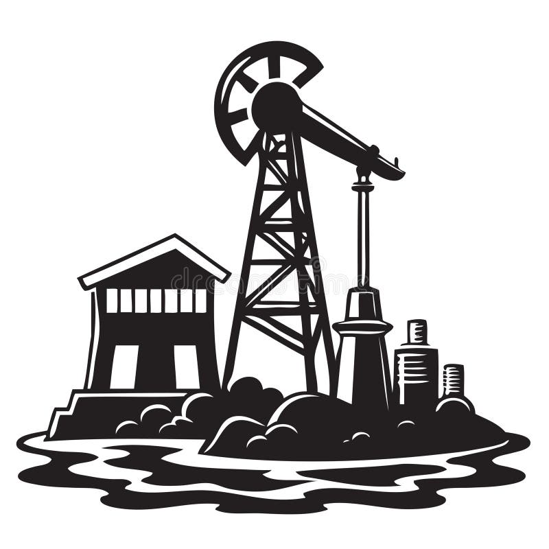 Oil Production Illustration Stock Vector - Illustration of naphtha ...