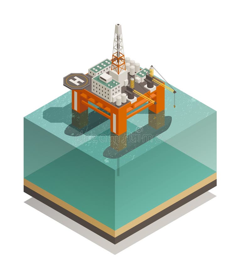 Offshore Platform Isometric Stock Illustrations – 312 Offshore Platform ...