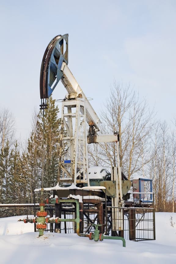 Oil pump stock photo. Image of production, equalizer - 12126626