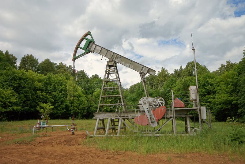 Vintage Oil Pump Unit stock image. Image of equipment - 12339957