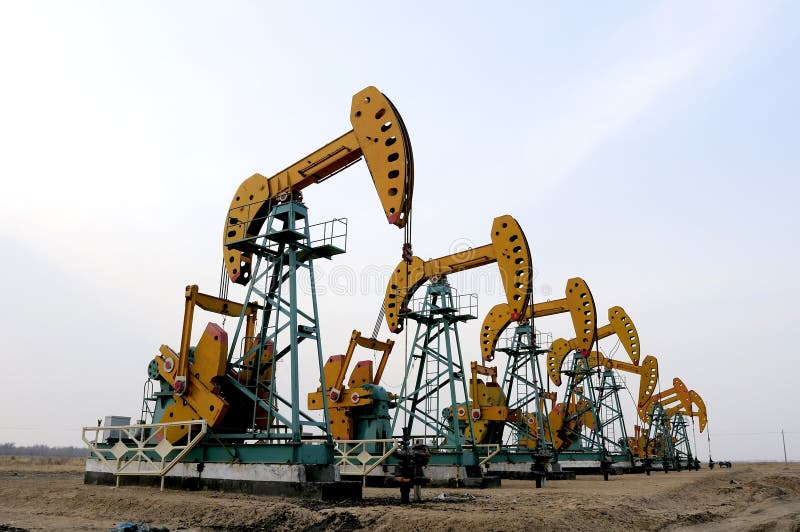 Oil and gas stock photo. Image of rows, metal, pump, group - 12605668