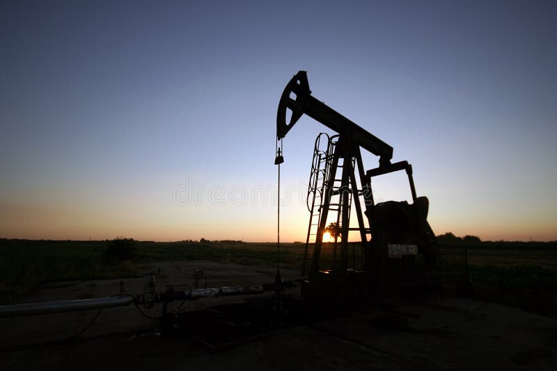 Oil pump stock photo. Image of pump, evening, industrial - 5698488