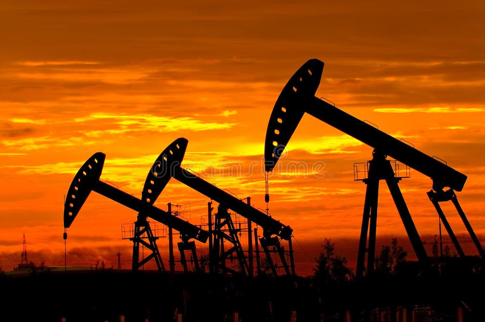 Oil pump stock image. Image of chemical, fumes, clouds - 9904661