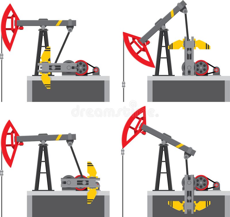 Oil pump stock vector. Illustration of crane, gasoline - 64171765