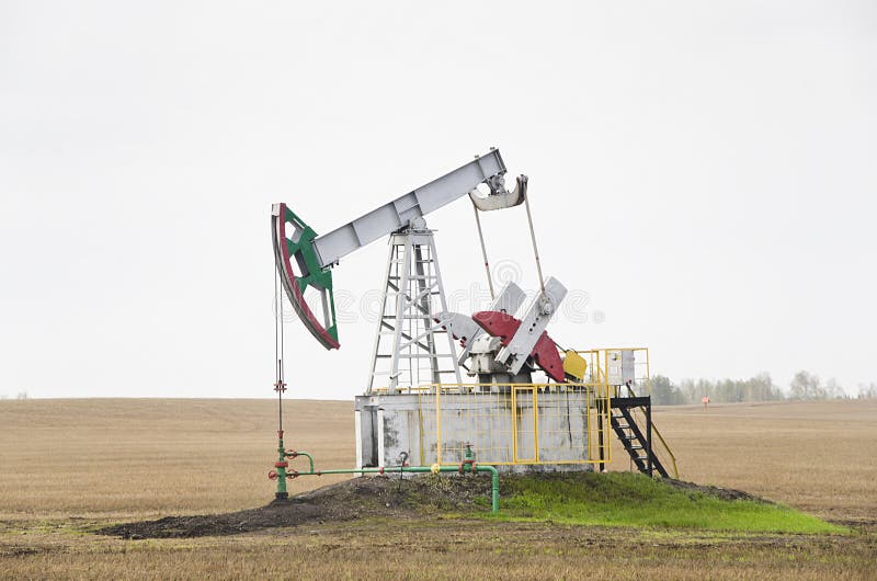 Oil pump stock image. Image of equipment, gold, environment - 87820139