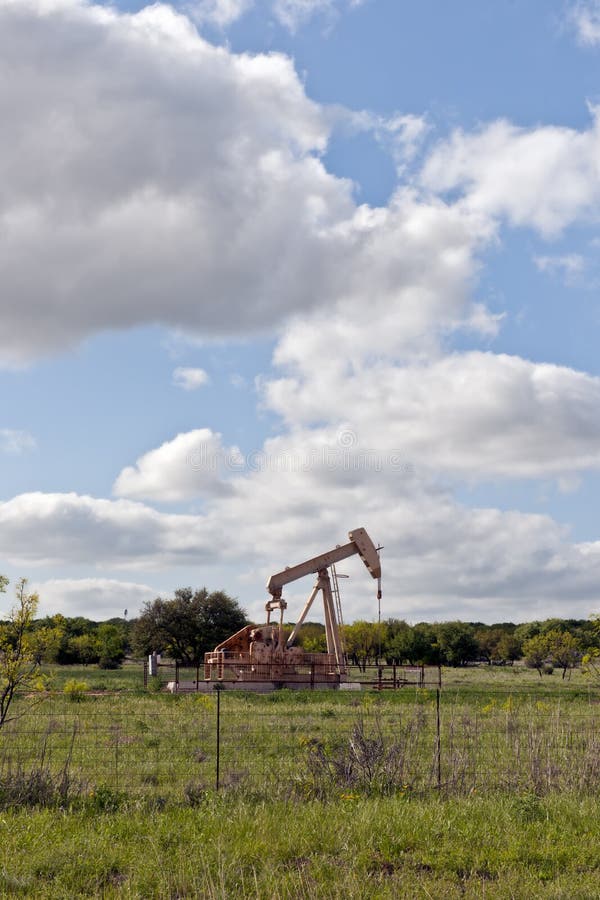 Oil pump on country farm stock photo. Image of industrial - 16041872