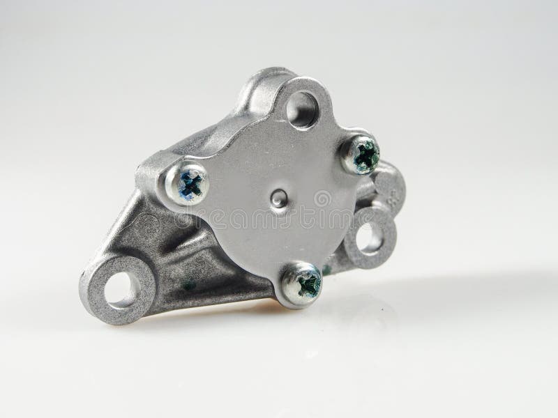 OIL PUMP Engine Motorcycle Spare Part Stock Image - Image of motor ...