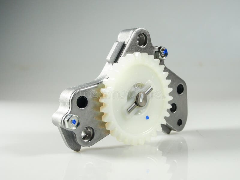 OIL PUMP Engine Motorcycle Spare Part Stock Image - Image of motorcycle ...