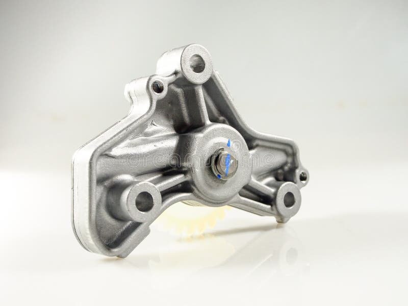OIL PUMP Engine Motorcycle Spare Part Stock Image - Image of motor ...