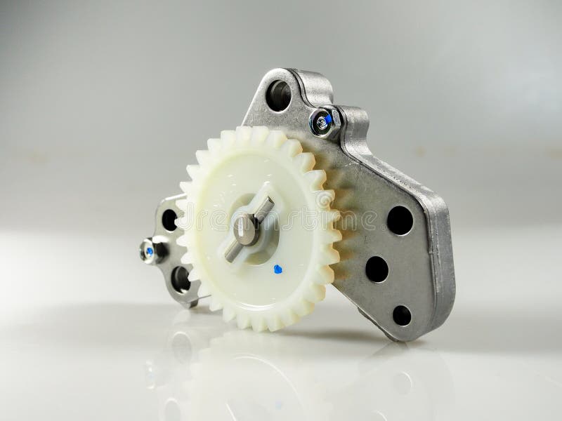 OIL PUMP Engine Motorcycle Spare Part Stock Image - Image of motor ...