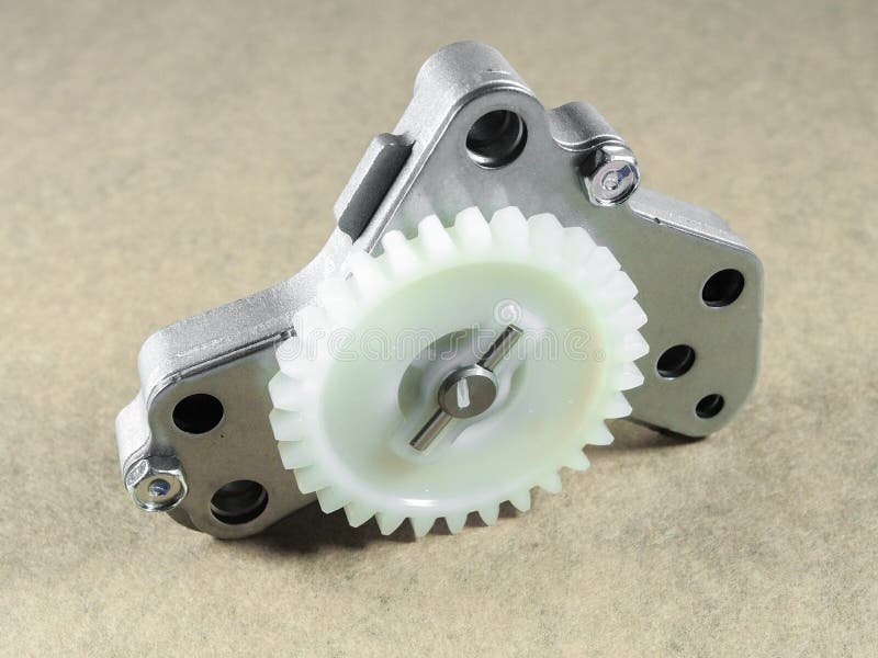 OIL PUMP Engine Motorcycle Spare Part Stock Image - Image of motor ...