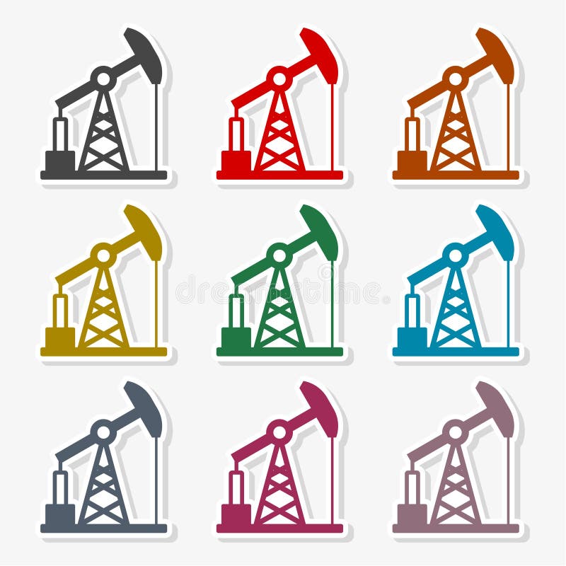 Oil pump icon stock vector. Illustration of natural - 159516024