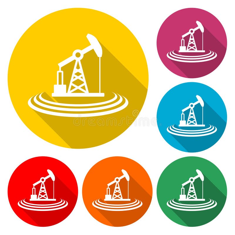 Oil pump icon stock vector. Illustration of natural - 159516100