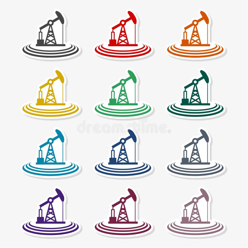 Oil pump icon stock vector. Illustration of icon, chemical - 159516101