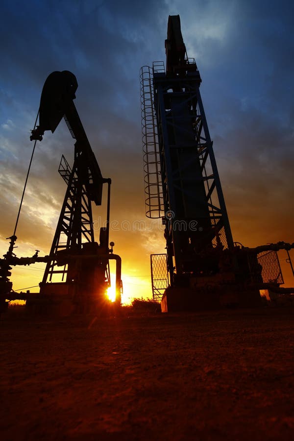 Oil Pump, Oil Industry Equipment Stock Photo - Image of exploration ...