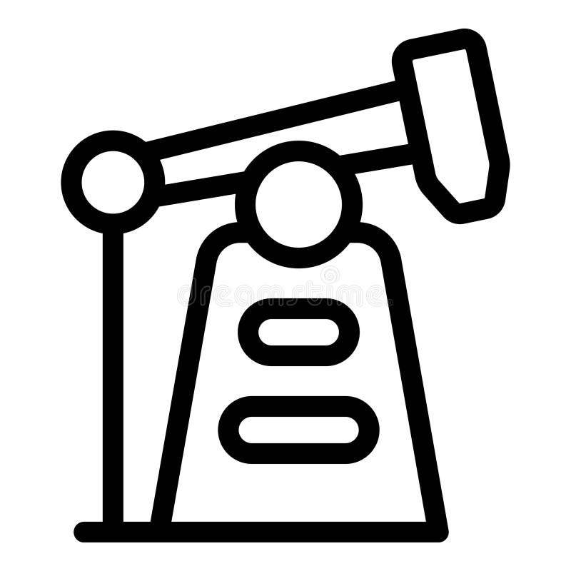 Oil Pump Jack Extracting Crude Oil from the Ground Stock Illustration ...
