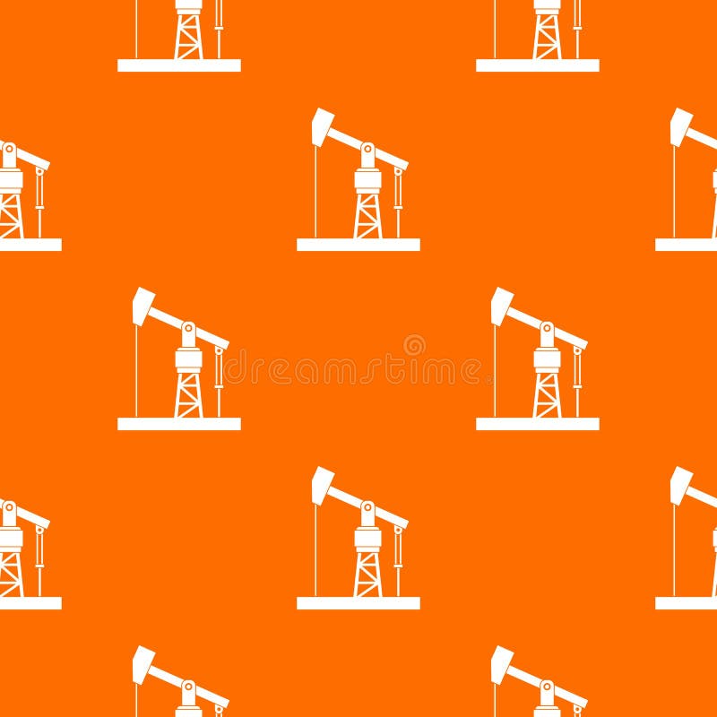 Oil pump pattern seamless stock vector. Illustration of exploration ...