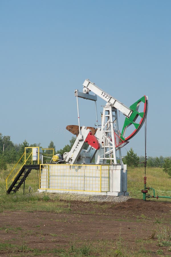 The oil pump pumps stock image. Image of pollution, pipe - 76247407
