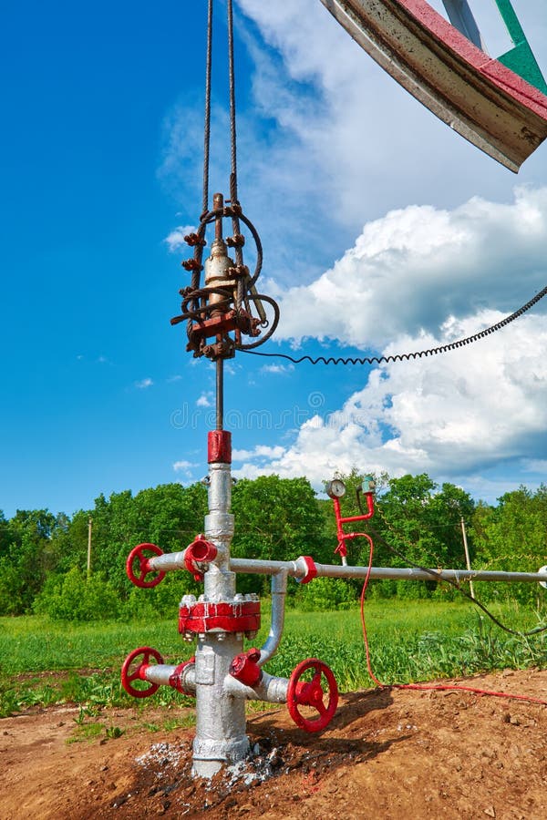 Oil pumping station stock photo. Image of gasoline, field - 55032532