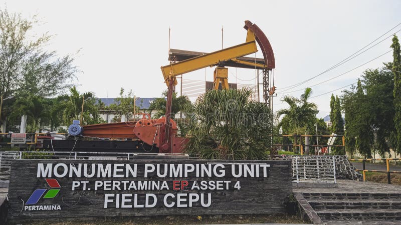 Oil Pumping Unit Monument in Cepu, Central Java, Indonesia Editorial ...