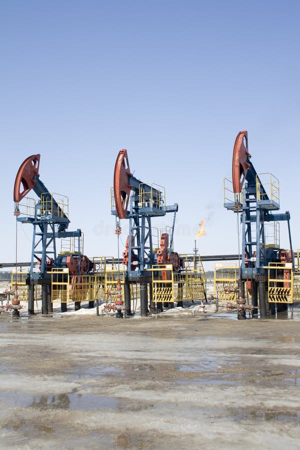 PUMPING OIL stock image. Image of oilfield, fuel, multiple - 4765285