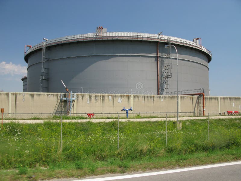 OIL RAFINERY stock image. Image of power, exterior, metal - 1856491