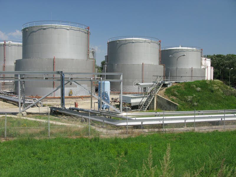 Oil refinery plant stock photo. Image of barrel, blind - 23674874