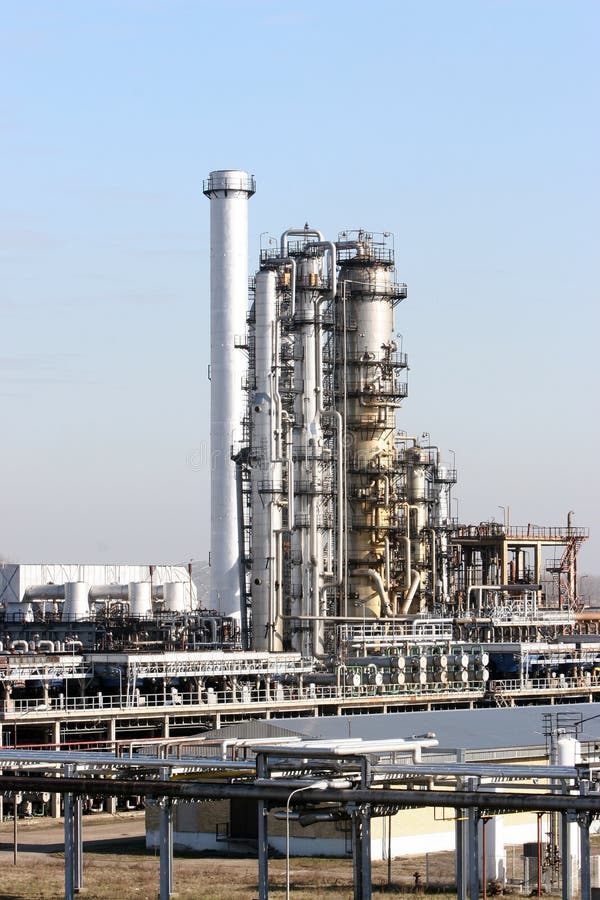 Oil refinery pipes stock image. Image of emission, diesel - 10134809