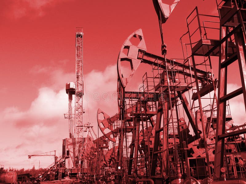 Oil red stock photo. Image of pipe, drilling, crude, black - 6781454